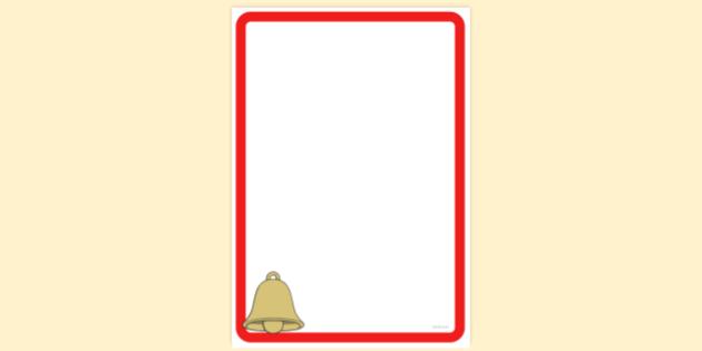 FREE! - Bell Page Border | Page Borders | Twinkl