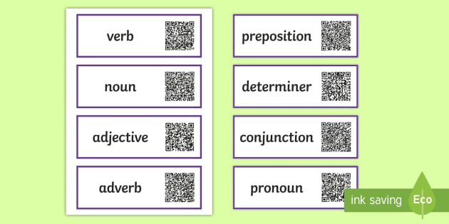 Grammar Terms Code Hunter (teacher made)