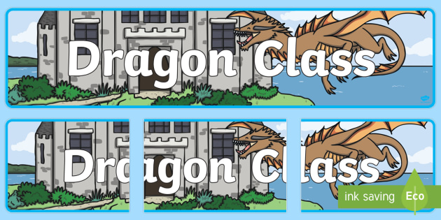 FREE! - Dragon Themed Classroom Display Banner