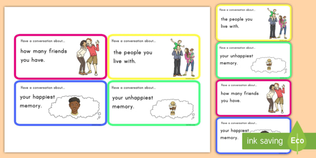 Conversation Game: Have a Conversation Cards - conversation, cards, game