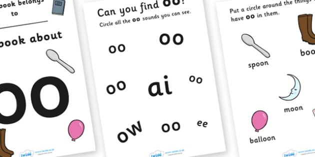 My Phase 3 Digraph Workbook (oo - long) - Digraph Formation, Phase 3, phase