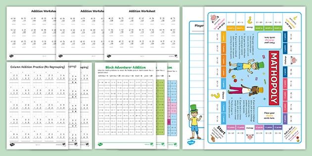 Maths First/Second Class Addition Pack 1 (teacher made)