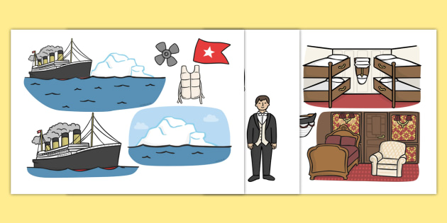 The Titanic Picture Cut Outs - titanic, cut out, history, display