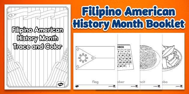 filipino american history month coloring pages