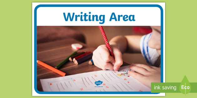 👉 Writing Area Photo Sign (teacher made)
