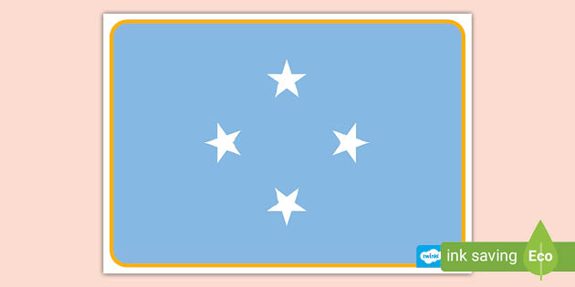 FREE! - Micronesia Flag Poster (teacher made)