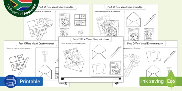 Post Office Visual Discrimination Activity (teacher made)