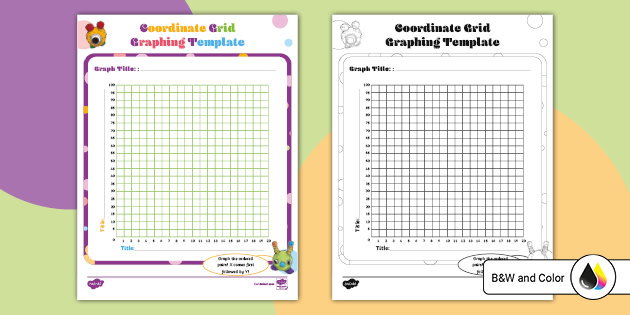 Coordinate Grid Graphing Template (teacher made)