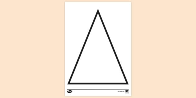 FREE! - Isosceles Triangle Colouring Sheet | Colouring Sheets