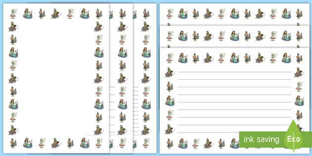 Mythical Woodland Creatures Page Borders