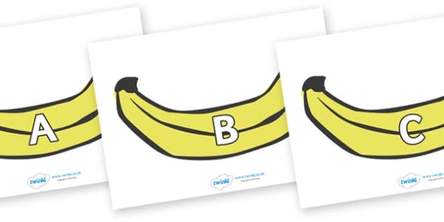 FREE! - A-Z Alphabet on Bananas (teacher made)