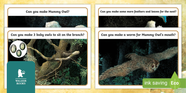 FREE! - Owl Babies: Playdough Mats (teacher made)