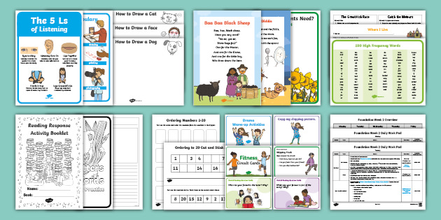 Foundation Week 2 Relief Teaching Pack – Primary Resources