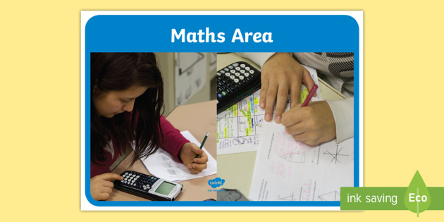 👉 Maths Area Photo Sign (teacher made)
