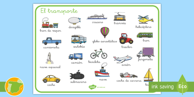 Tapiz de vocabulario: El transporte