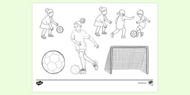 FREE! - Football Colouring Page Printable | Colouring Sheets