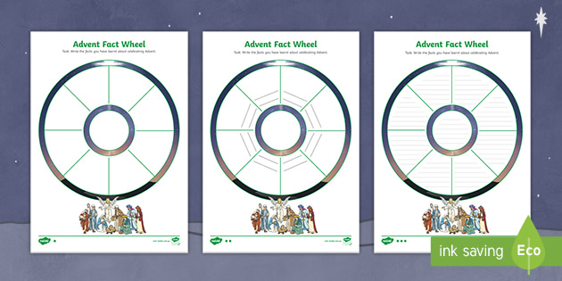 Advent Fact Wheel Worksheet