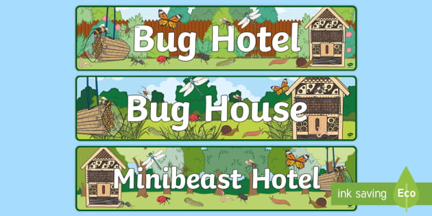 Bug Hotel Display Pack (teacher made)