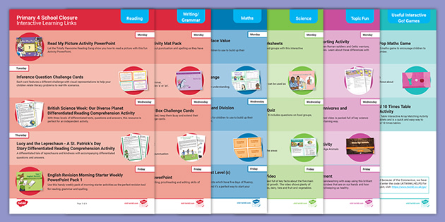 Home Learning Links | twinkl.co.uk