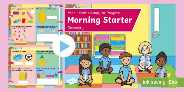 👉 Year 1 Maths Ready-to-Progress Morning Starter: Geometry
