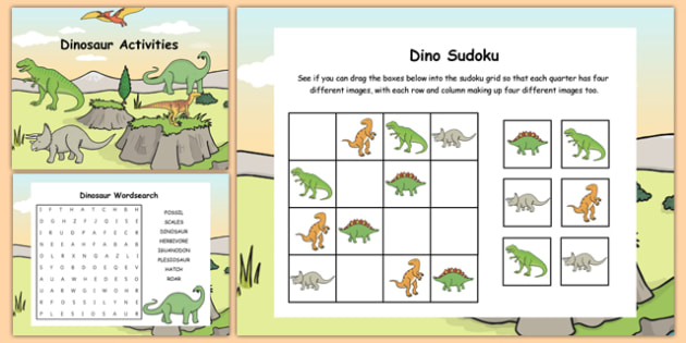 Dinosaur Themed Notebook Activity Pack (teacher made)