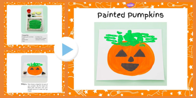 Painted Pumpkins Craft Instructions PowerPoint