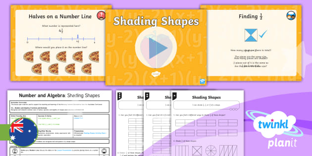 Year 2 Fractions and Decimals Fractions of a Shape (1) Lesson