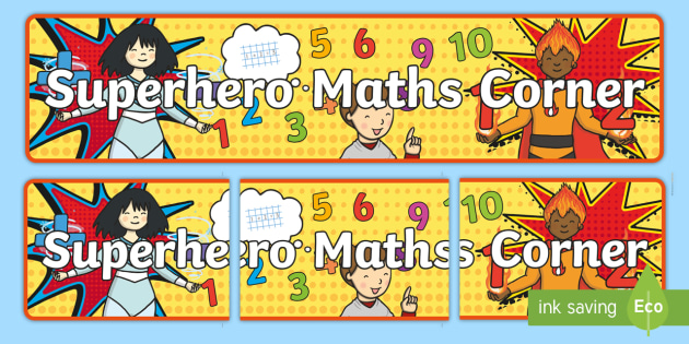 Maths Area Display Banner - Maths Area Display Banner