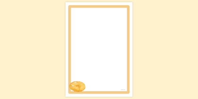 FREE! - Simple Blank French Doughnut Page Border | Twinkl