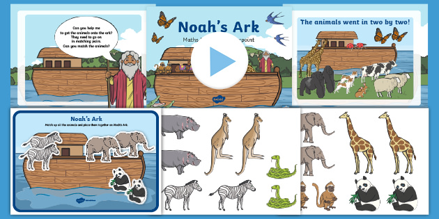 👉 Noah's Ark Matching PowerPoint and Activity Pack