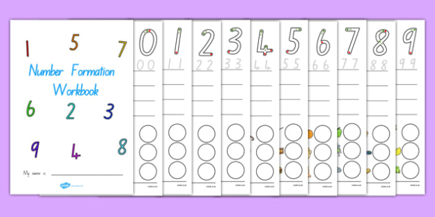 Number Formation Workbook NZ (teacher made)