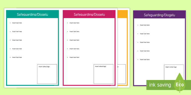 Safeguarding in early years settings for School Staff Information Cards