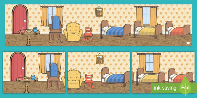 Goldilocks and the Three Bears Small World Background