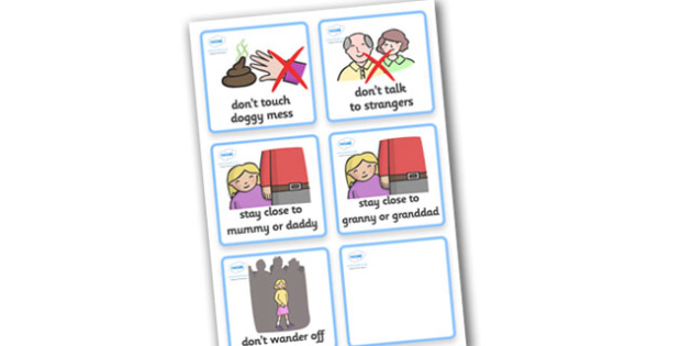 FREE! - SEN Communication Cards Hazards (Girl)