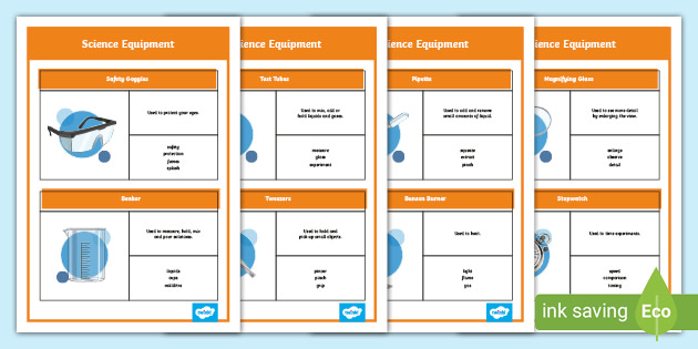 Science Equipment Posters | Educational Resources | Twinkl