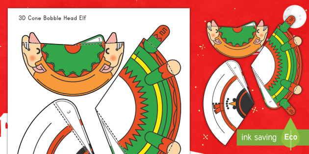 Simple Christmas Elf Craft - art, making, model, winter