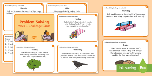 Week 1 - Problem Solving - One a day Challenge Cards