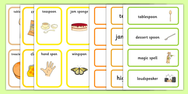 Pack Word SP Cards (Teacher-Made)