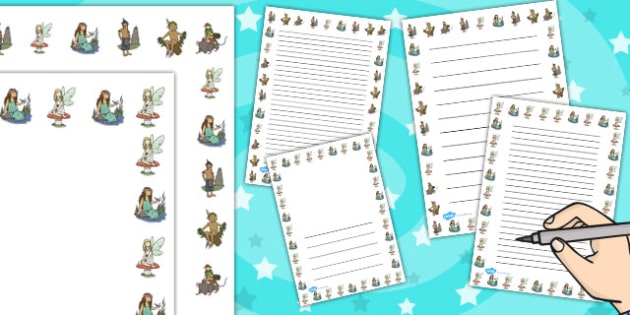 Mythical Woodland Creatures Page Borders - ESL Woodland