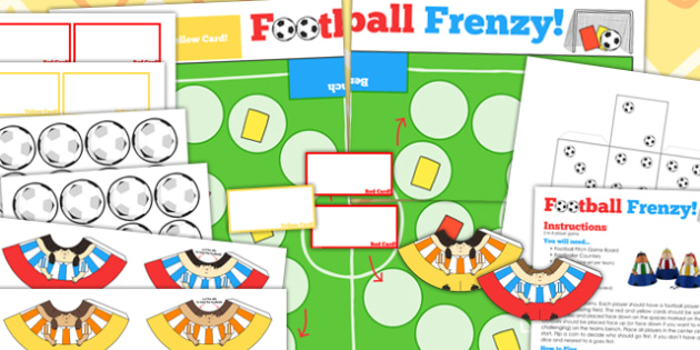 Football Cone People Editable Board Game (teacher made)