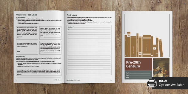 Year 8 Library Activities 3: Pre-20th Century | Beyond