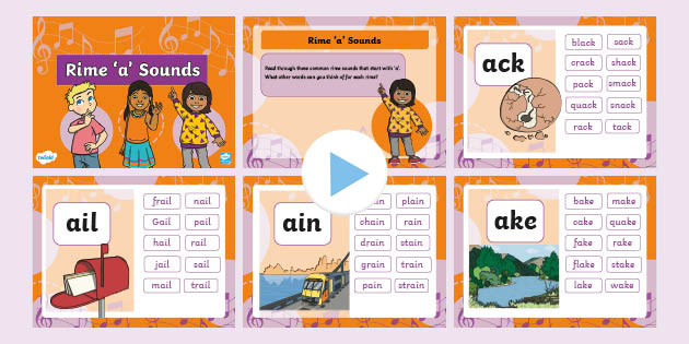 Rime 'a' Sounds (teacher made)