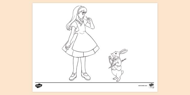 FREE! - Alice Colouring Sheet | Colouring Sheets