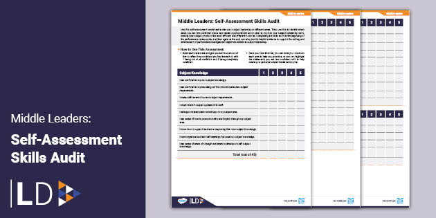 Middle Leaders: Primary Subject Leader Self-Assessment Skills Audit