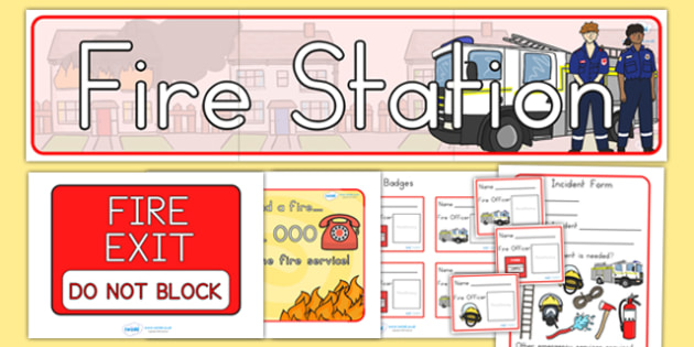 Fire Station Role Play Pack (teacher made)