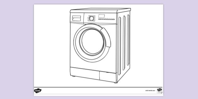 FREE! - Washing Machine Colouring Sheet (teacher made)