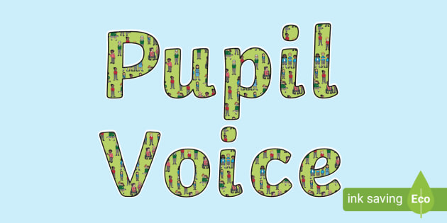 Pupil Voice Display Lettering Twinkl Classroom
