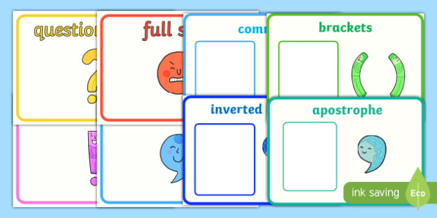 Punctuation Characters Group Signs - punctuation, grammar, sign