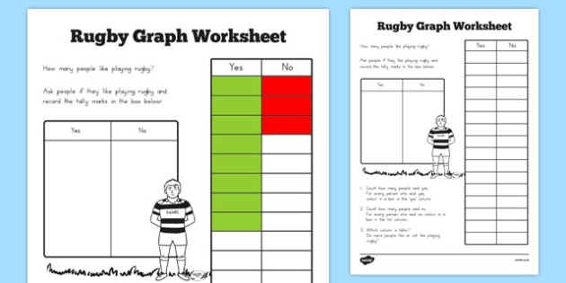 Rugby Graph Worksheet (teacher made)