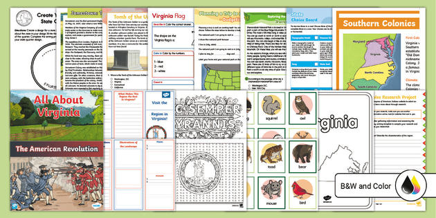 FREE Virginia Teaching Pack (teacher made)